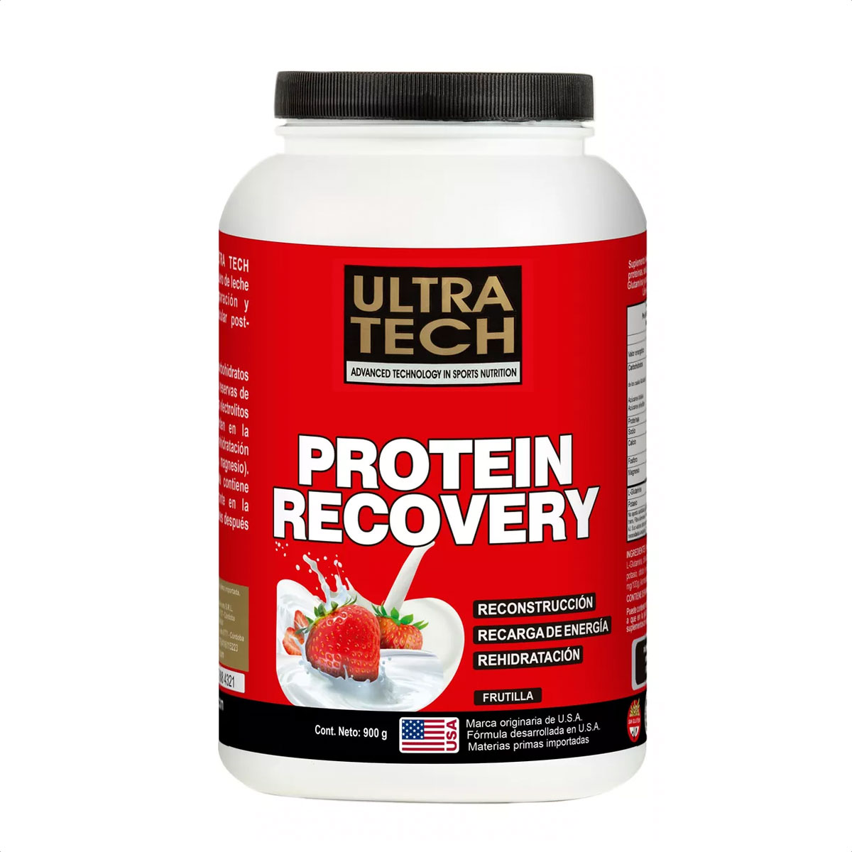 Recuperador UltraTech Nutrition Protein Recovery 900g (Frutilla) – Epic ...
